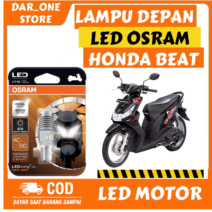 Jual LAMPU DEPAN LED OSRAM MOTOR HONDA BEAT KARBU/ESP/FI ORIGINAL ...
