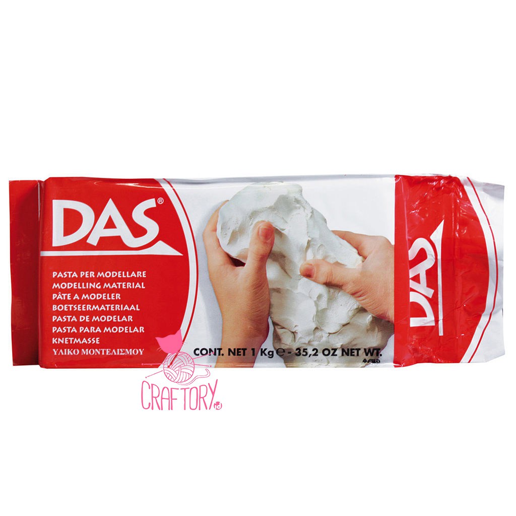 Jual DAS CLAY PUTIH 1000GR - Modeling clay - tanah liat putih 1kg ...