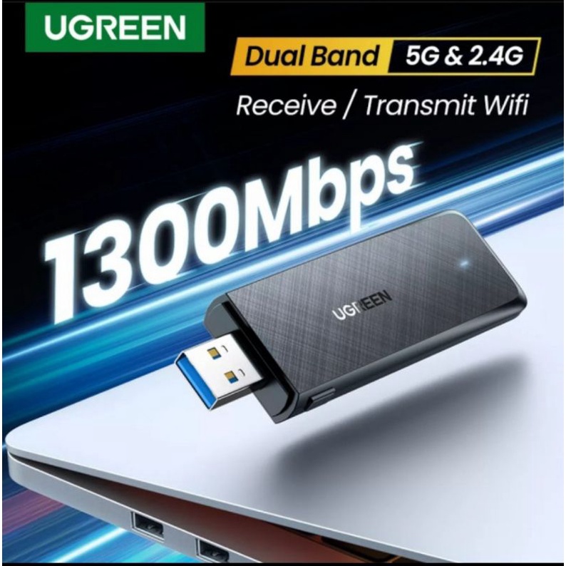 Jual Ugreen Usb Wifi Adapter 2.4G & 5G Network Card - Ugreen Dongle ...