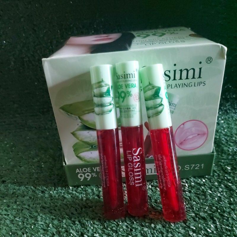Jual liptin aloe vera sashimi.(per box) | Shopee Indonesia