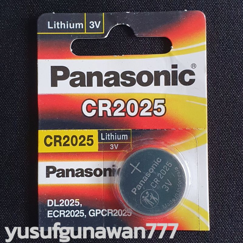 Jual baterai batrai jam kancing CR2025 CR 2025 panasonic sony | Shopee ...