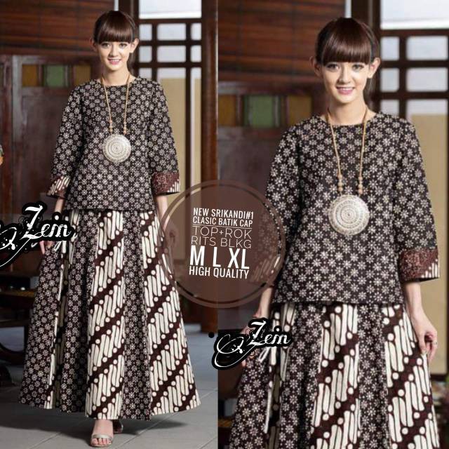 Jual New Srikandi #1 ORI ZEIN set batik setelan batik pakaian wanita ...