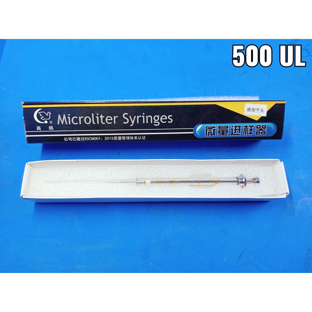 Jual Microliter Syringe Injector Glass ( 500 ul ) Mikroliter Syringe ...