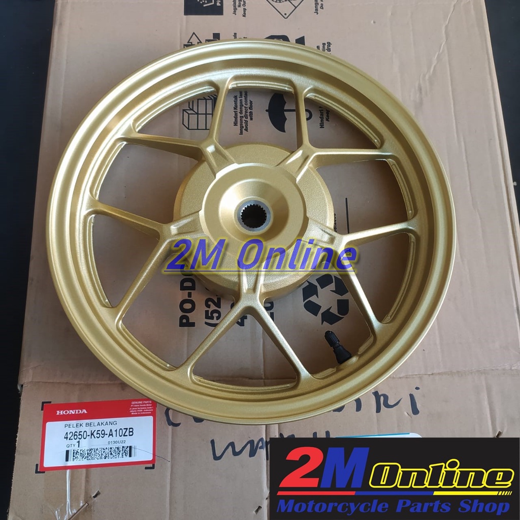 Jual 42650K59A10ZB Velg CW Vario 150 Belakang Gold AHM | Shopee Indonesia