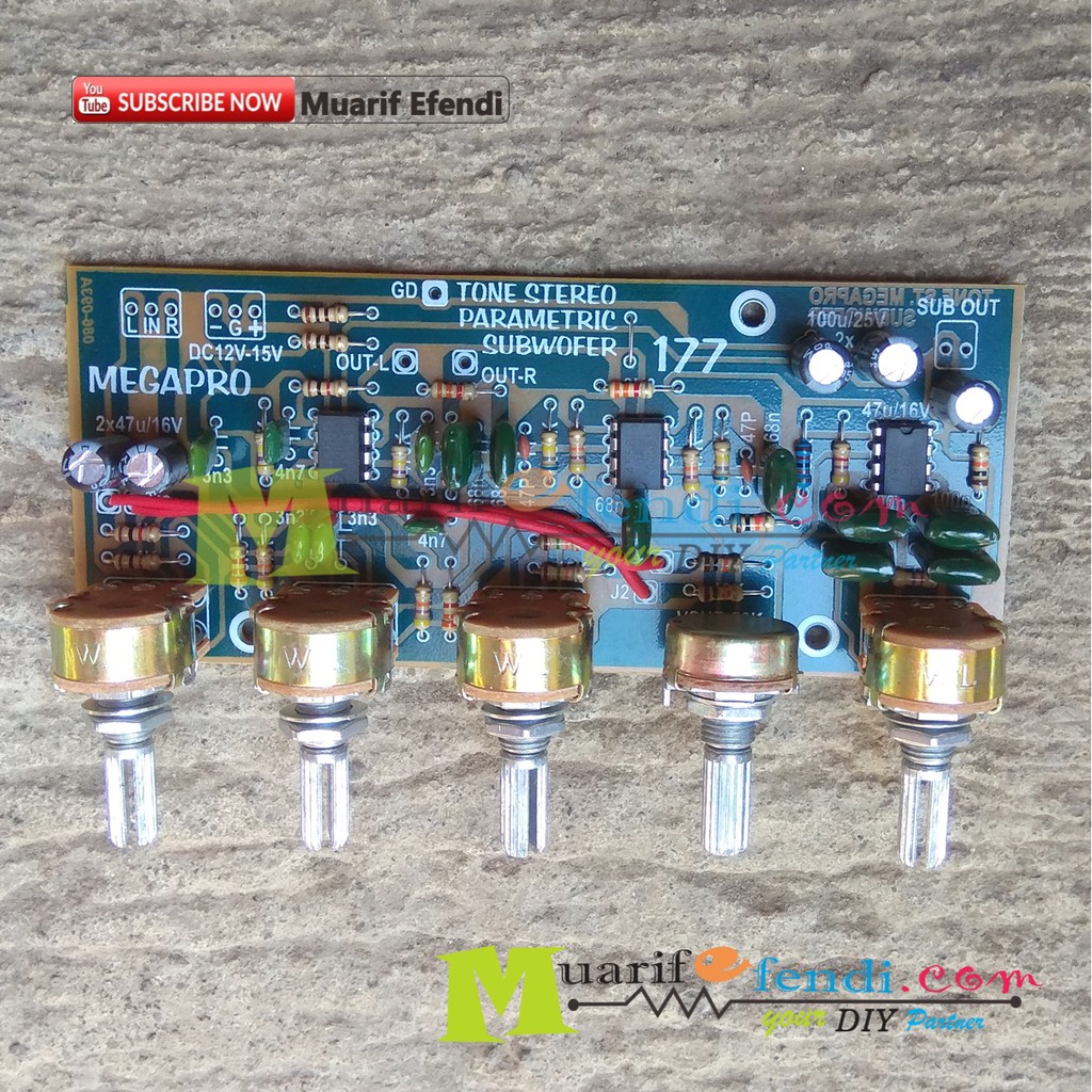Jual KIT Tone Control Stereo PARAMETRIC PARAMETRIK SUBWOOFER FREKUENSI ...