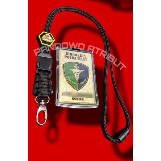 Jual lanyard plat tactical dokpol dokkes polri free design | Shopee ...