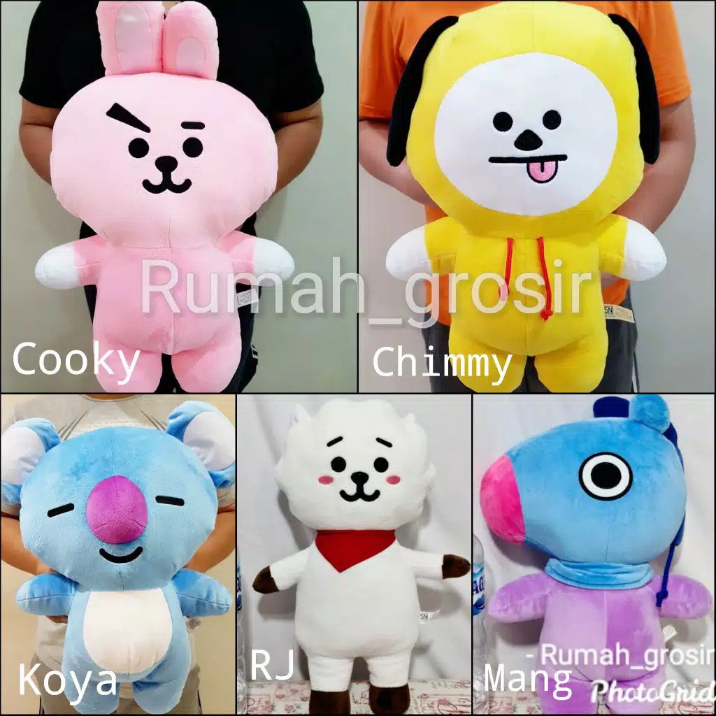 Jual BONEKA BTS BT21 Unofficial Ukuran jumbo Chimmy Cooky Koya | Shopee ...