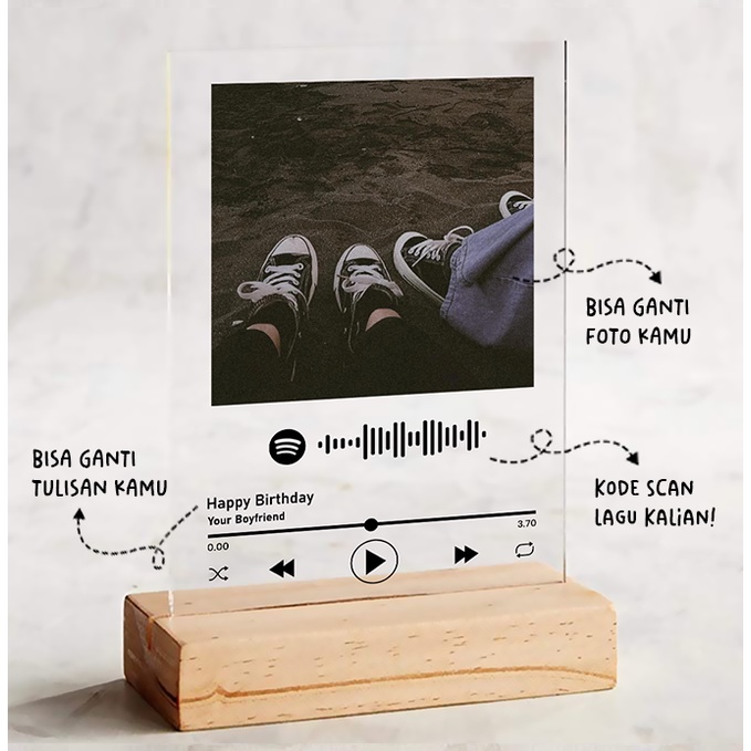 Jual Kado Unik Akrilik Spotify Map Kado Ulang Tahun Kado Ultah Hadiah ...