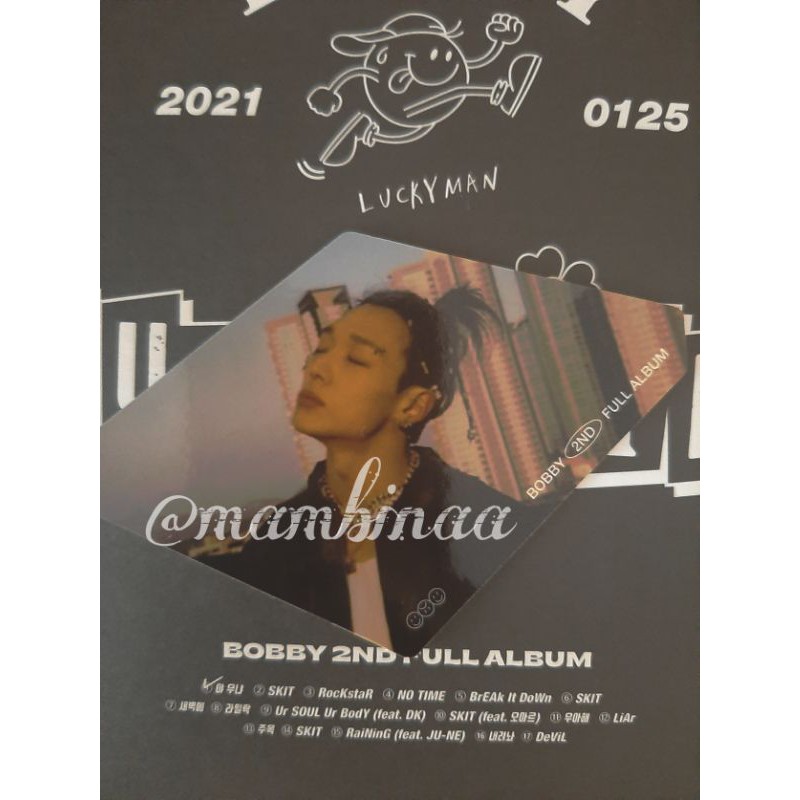 Jual PC Poster ktown4u Album Bobby Lucky Man | Shopee Indonesia