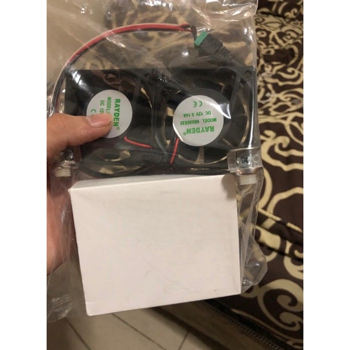 Jual Kipas RAYDEN Cooling Double Fan DC ukuran 60x60x25 mm | Shopee ...