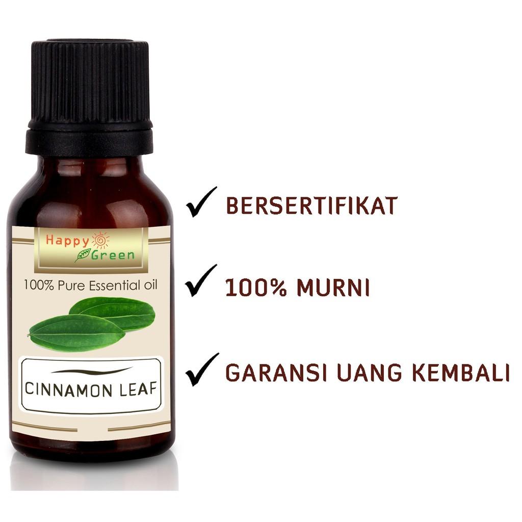 Jual Happy Green Cinnamon Leaf Essential Oil - Minyak Atsiri Daun Kayu Manis | Shopee Indonesia