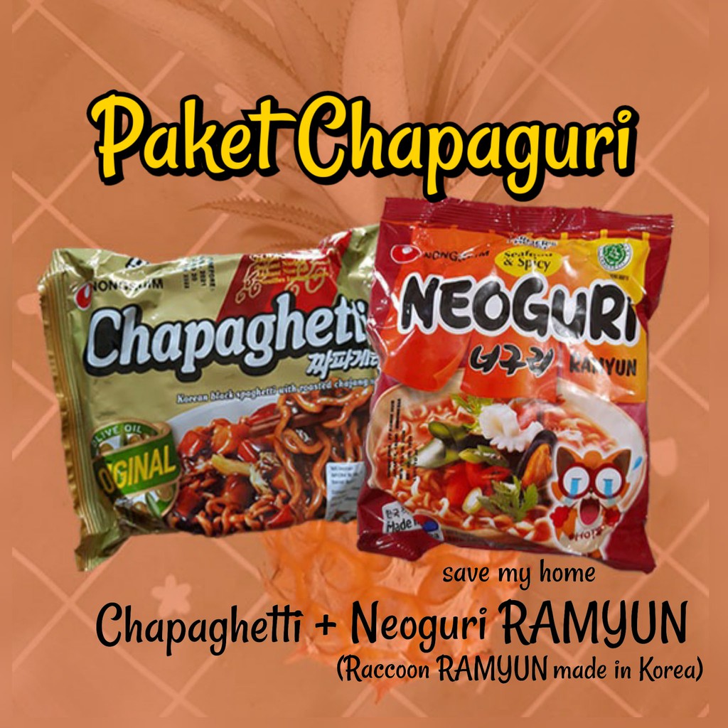Jual Paket Chapaguri Chapagetti + Neoguri RAMYUN Raccoon Made in Korea ...