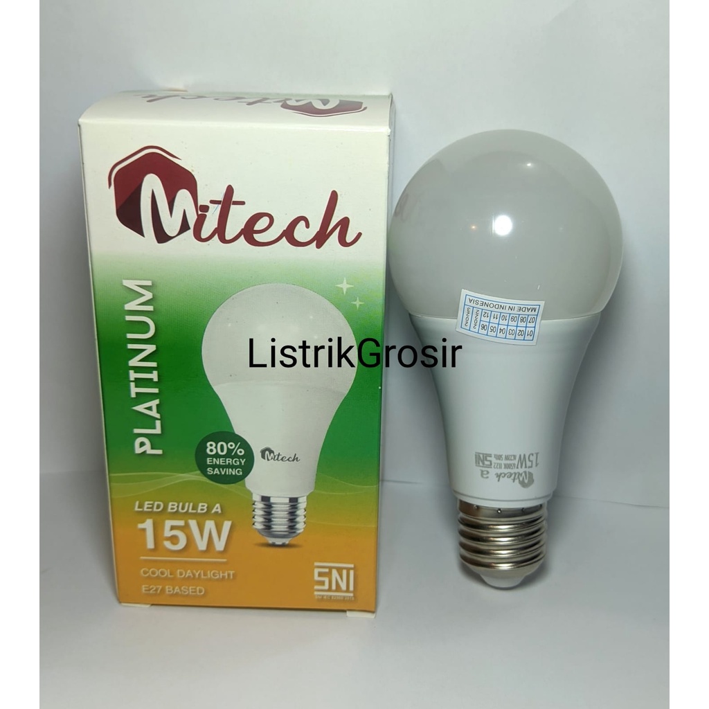 Jual Lampu Led MiTech Platinum 3w 5w 7w 9w 12w 15 w 18Watt 21 Watt 23W ...