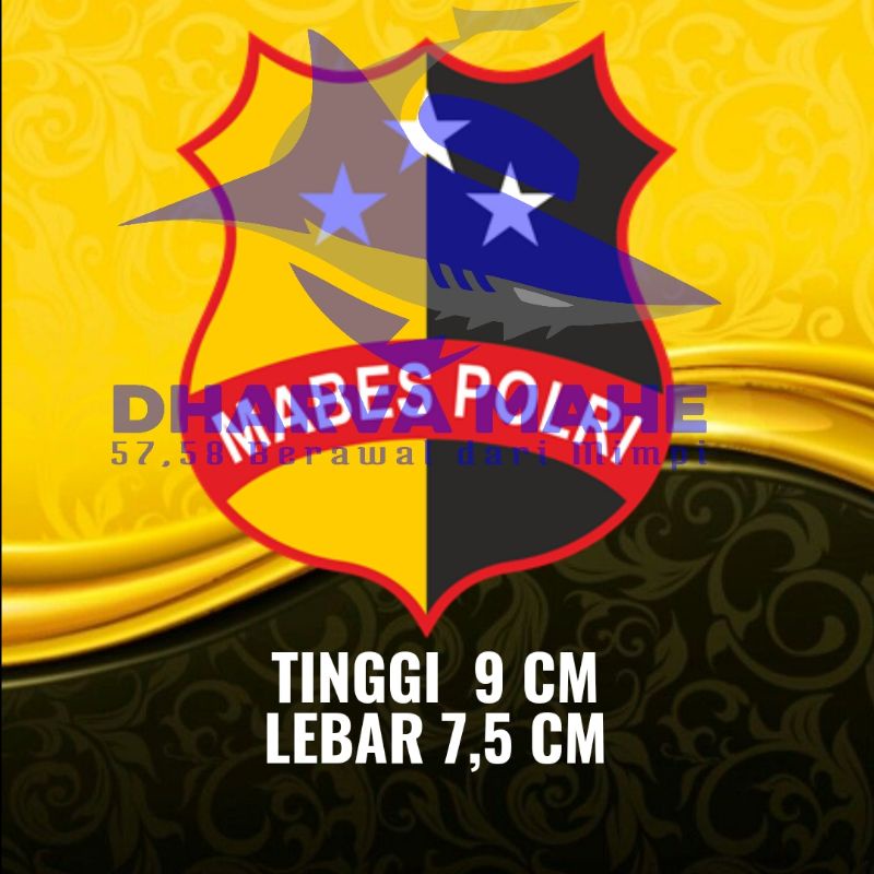 Jual Mabes Polri, Stiker Mabes Polri, Stiker polri, stiker polisi ...