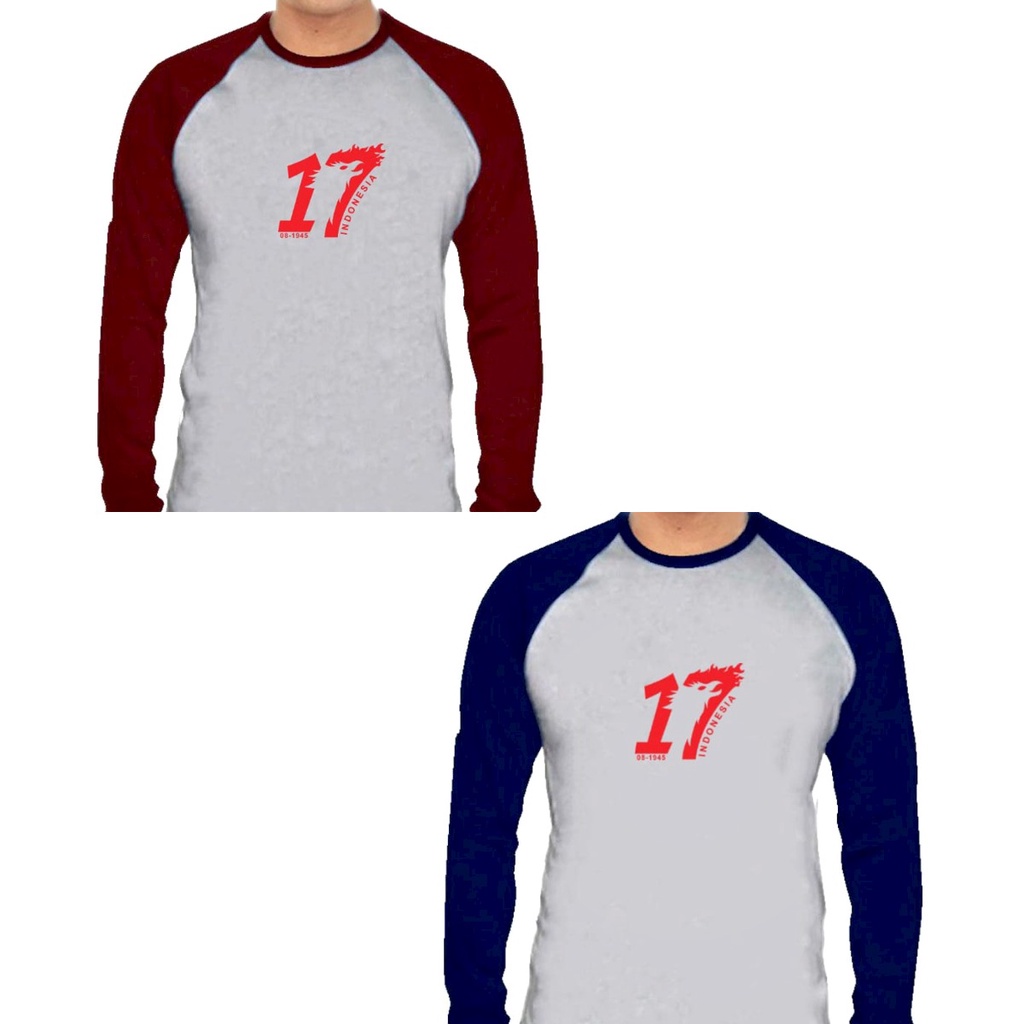 Jual SBC Fashion - Baju RAGLAN 17 AGUSTUS / baju panjang merah putih ...