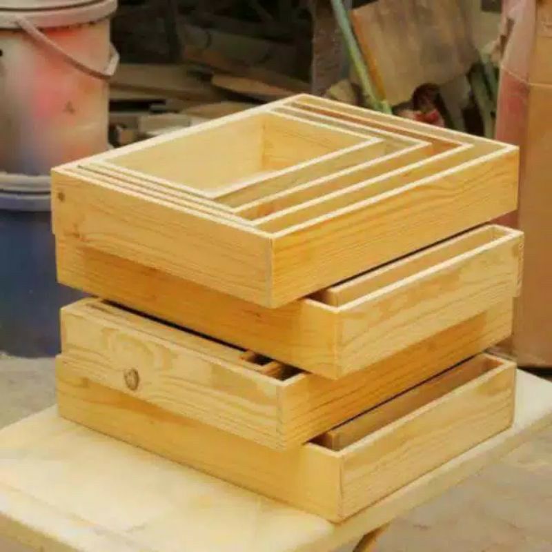 Jual Baki Hantaran - Box Seserahan - Kotak Hantaran Kayu Jati Belanda ...