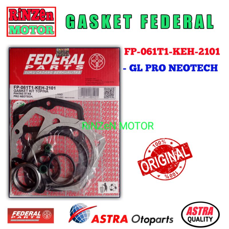 Jual Gasket GL PRO NEOTECH FP-061T1-KEH-2101 Federal Parts | Shopee ...