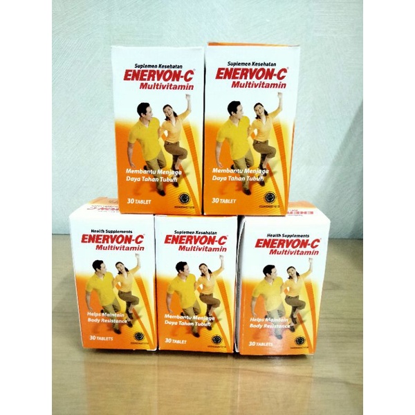 Jual Enervon C Botol Isi 30 Tablet Vitamin C 500mg Multivitamin ...