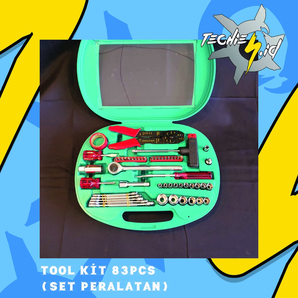 Jual Tool Kit 83pcs (Set Peralatan) | Shopee Indonesia