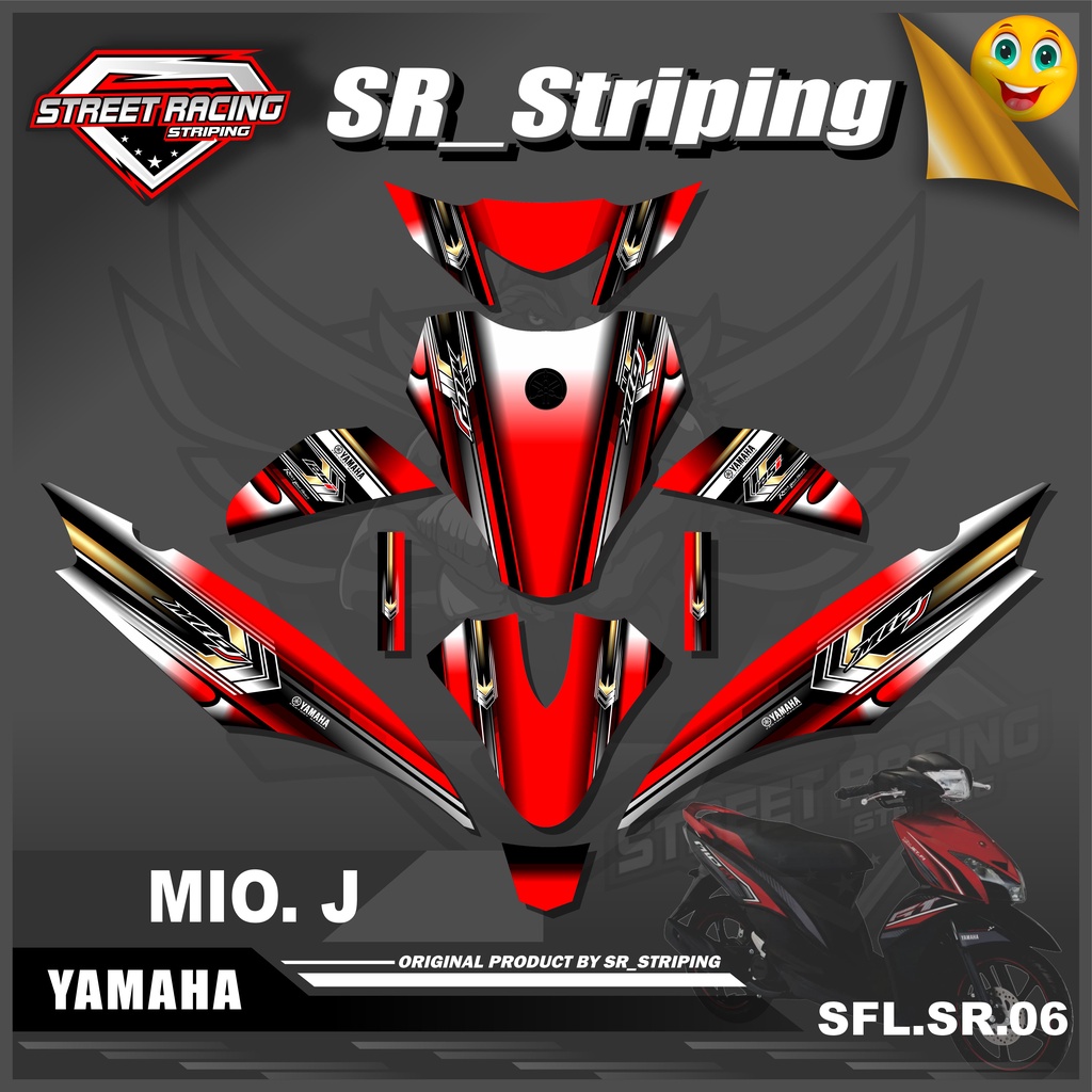 Jual Decal Full Body MIO J - Sticker Decal MIO J Motif Racing. SFL.SR ...