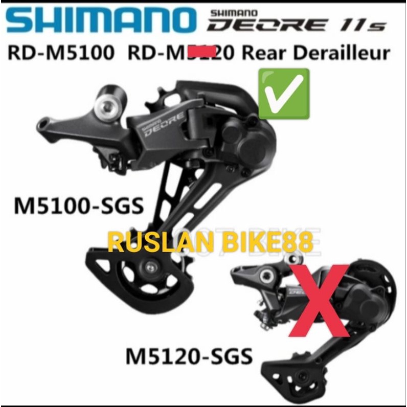 Jual RD Shimano Deore M5100 SGS JAPAN 11 sped. RD-M5100-SGS SHIMANO ...