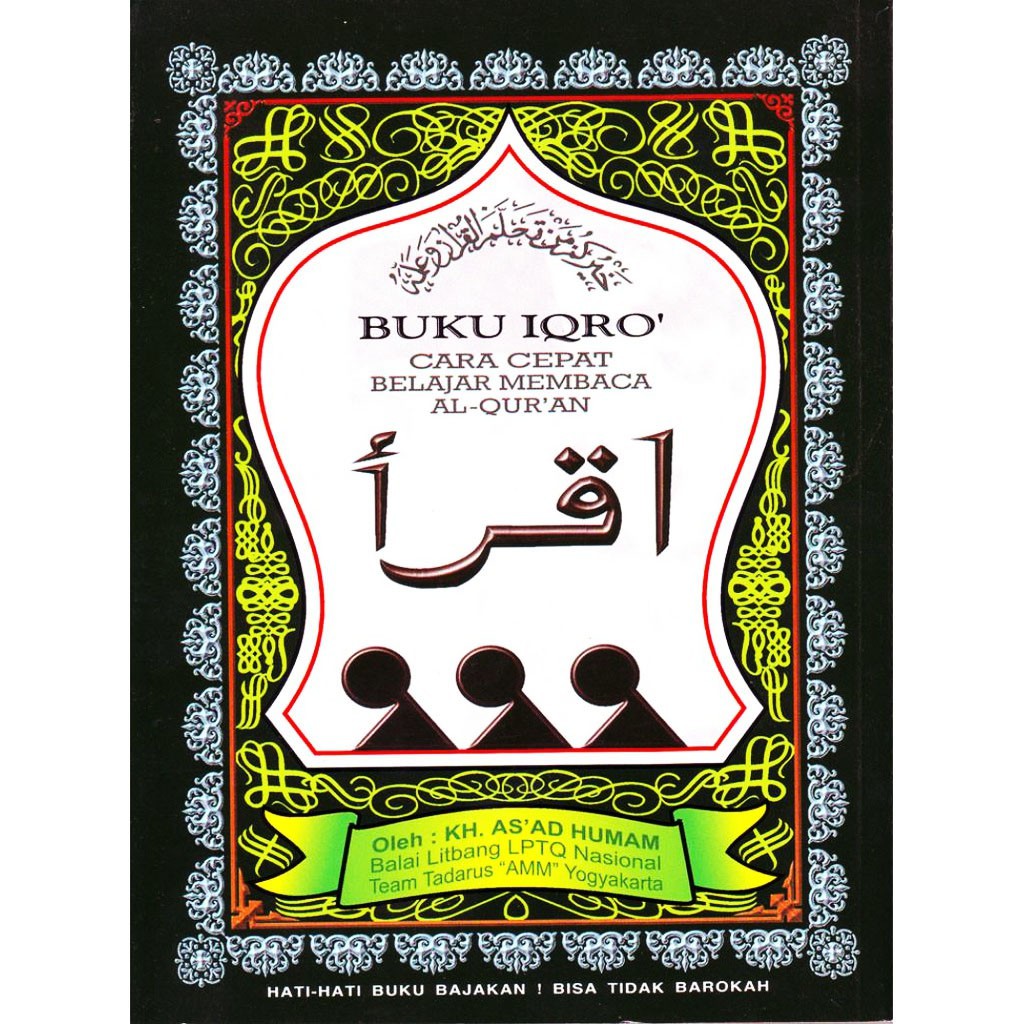 Jual Buku Iqro Besar Hitam - Iqra - AMM | Shopee Indonesia