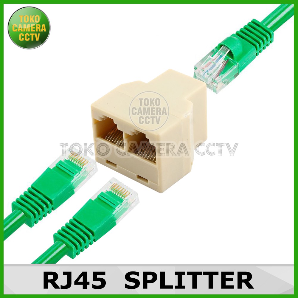 Jual Sambungan Kabel LAN / RJ45 Coupler 2 port LAN Splitter | Shopee ...