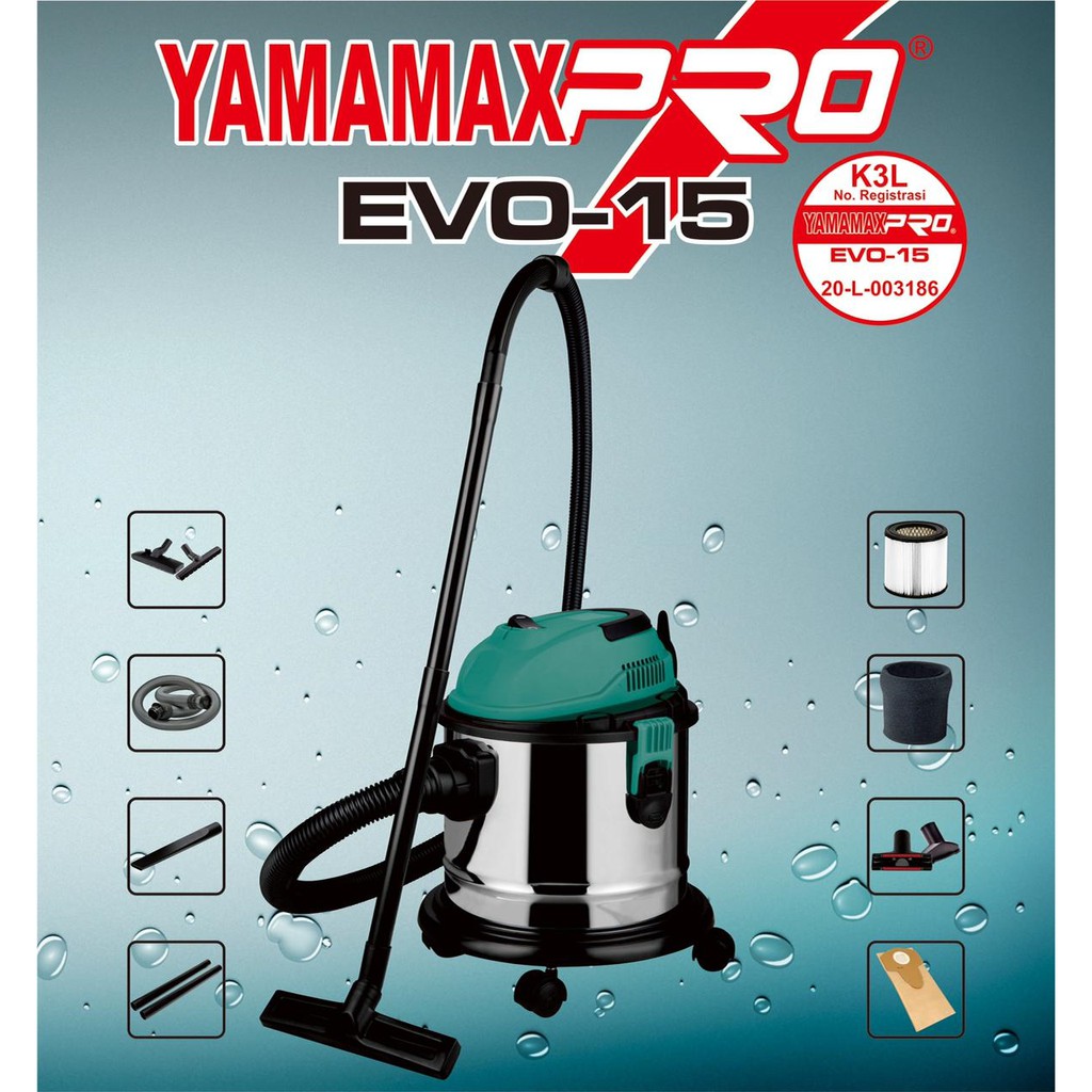 Jual YAMAMAX PRO EVO-15 VACUUM CLEANER 2 IN 1 HEAVY DUTY - PENYEDOT ...
