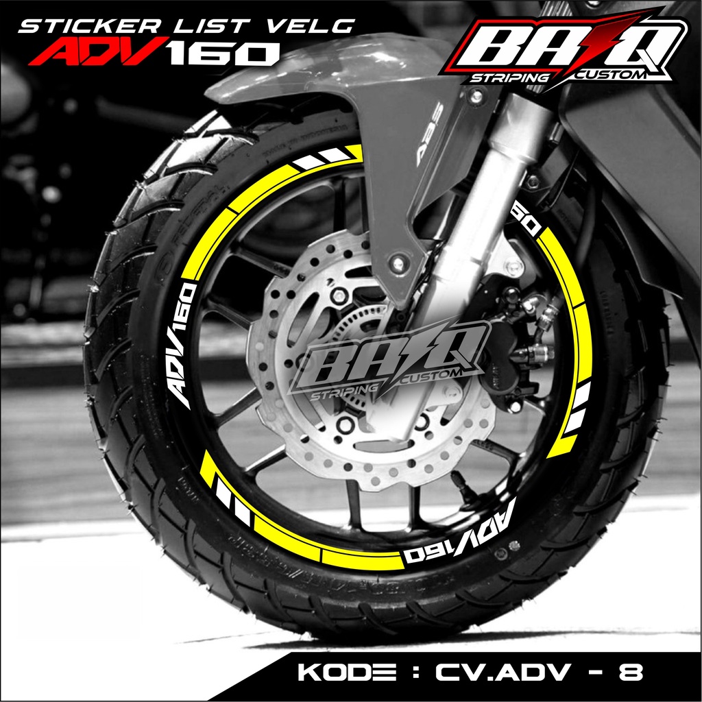 Jual CUTTING STICKER VELG ADV - STICKER VELG ADV KODE CV.ADV 8 | Shopee ...