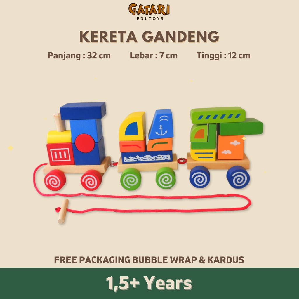 Jual Kereta Gandeng / Mainan Edukatif Kereta Gandeng | Shopee Indonesia