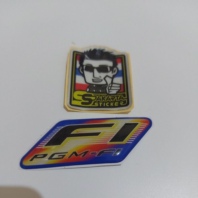 Jual STICKER EMBLEM FI PGM FI HONDA TIMBUL 3D | Shopee Indonesia