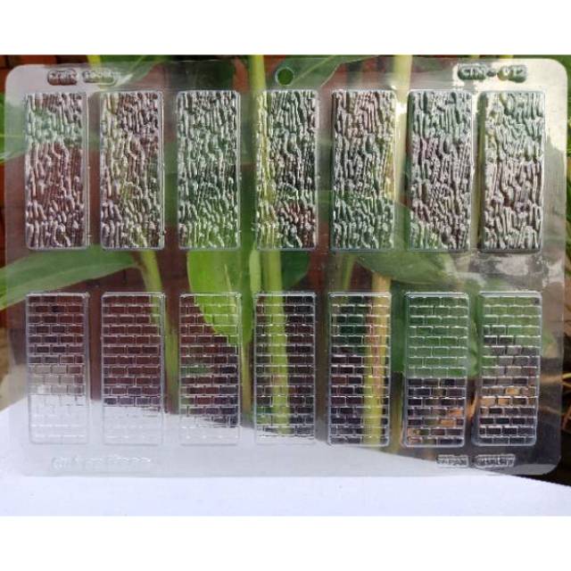 Jual Mika pagar bata kayu, cetakan coklat pagar, coklat wafer | Shopee ...