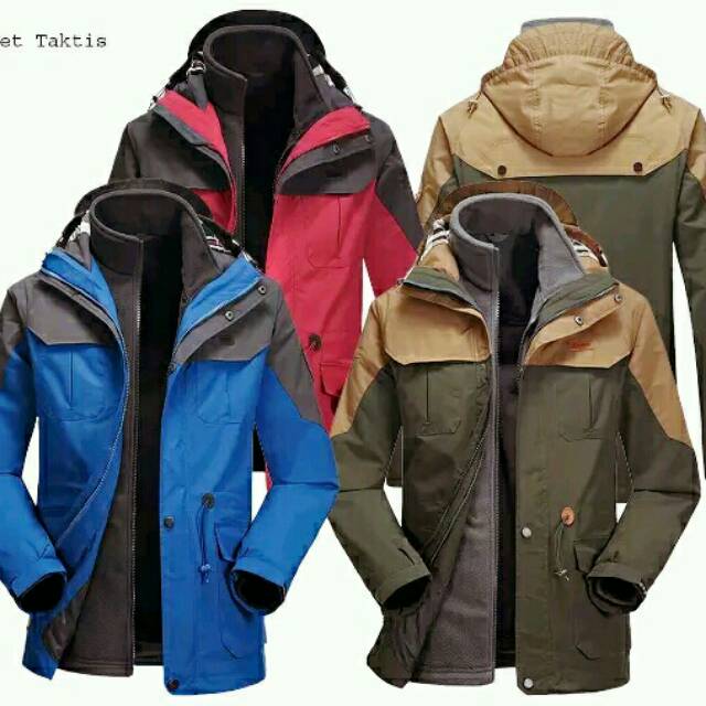 Jual Jaket Gunung double inner | tactical jacket | Shopee Indonesia
