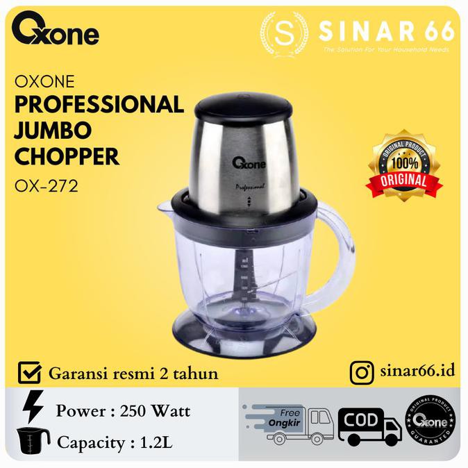 Jual OXONE JUMBO CHOPPER PROFESSIONAL OX-272 FOOD PROCESSOR | Shopee Indonesia
