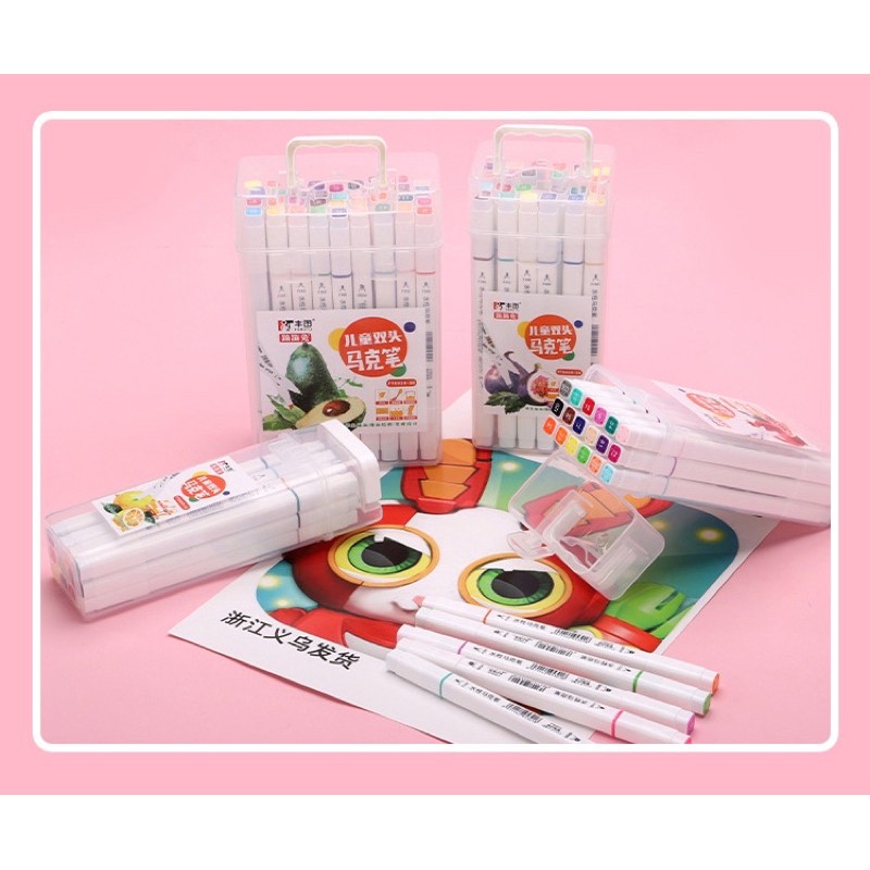 Jual double marker set wipe clean marker set spidol highlighter ...