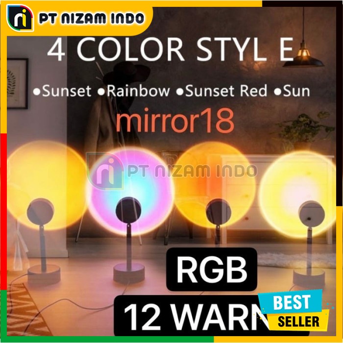 Jual Lampu Sunset LED / Sunset Lamp / Lampu Tidur / Background Lampu ...