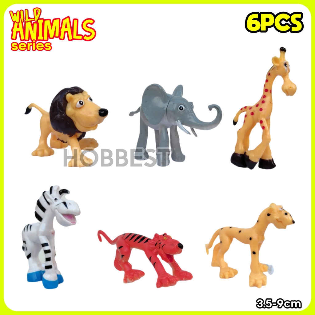 Jual Action Figure WILD ANIMAL isi 6 pcs - Miniatur Topper Kue Pajangan ...