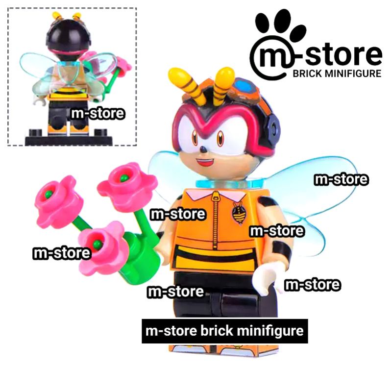 Jual brick sonic the hedgehog charmy bee mini toy figure | Shopee Indonesia