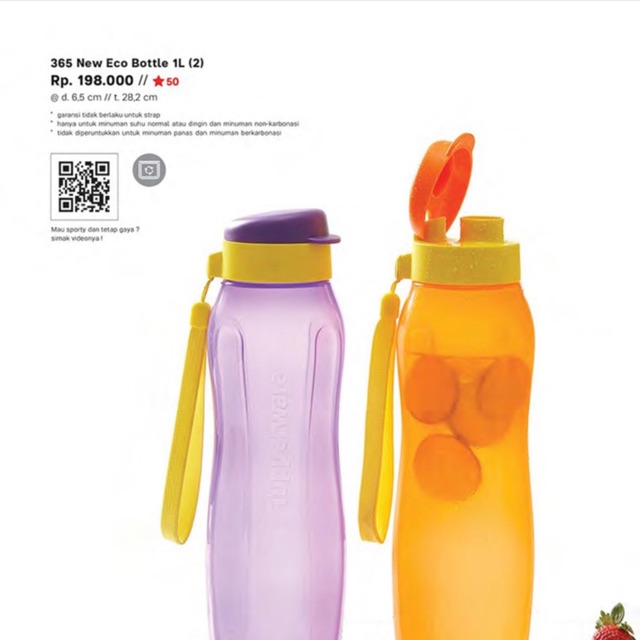 Jual Botol minum tupperware | orange | Shopee Indonesia