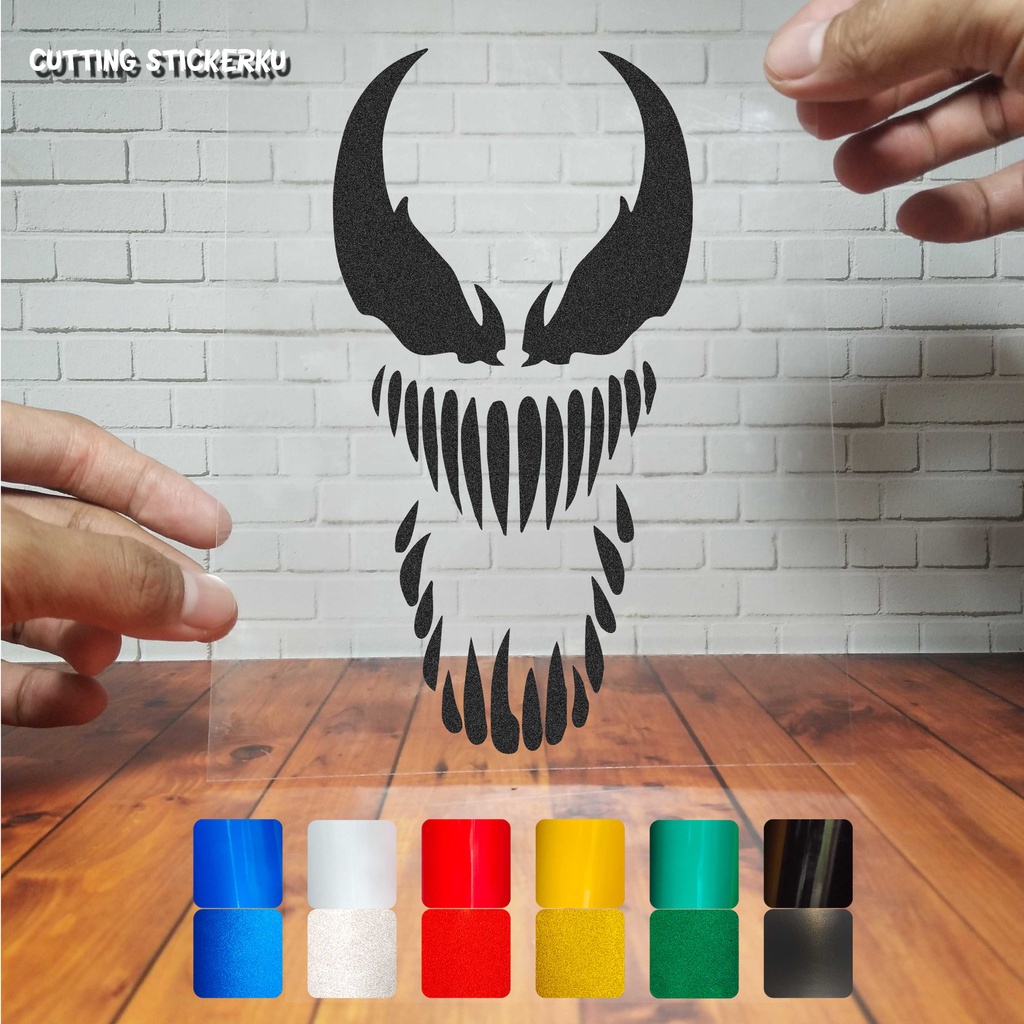 Jual Venom Variasi Motor Mobil Sticker Timbul Keren Nyala Dasbor Spakbor Visor Body Kaca Helm ...