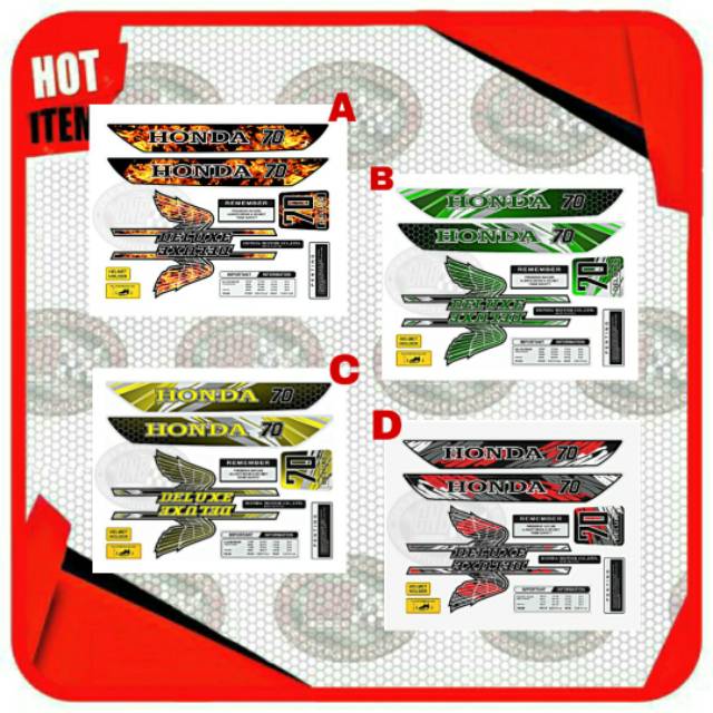 Jual STIKER STRIP STRIPING C70 VINYL LASER ANTI LUNTUR MOTIF CUSTOM ...