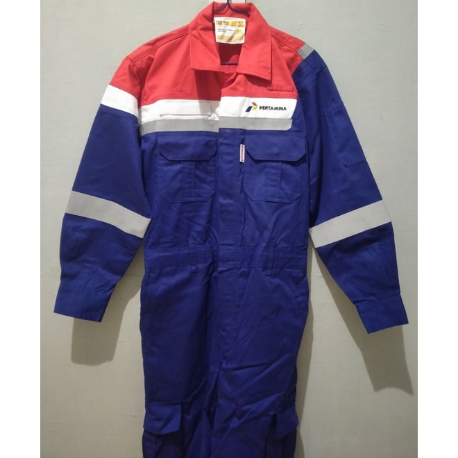 Jual Coverall Pertamina / wearpack / safety ukuran M | Shopee Indonesia
