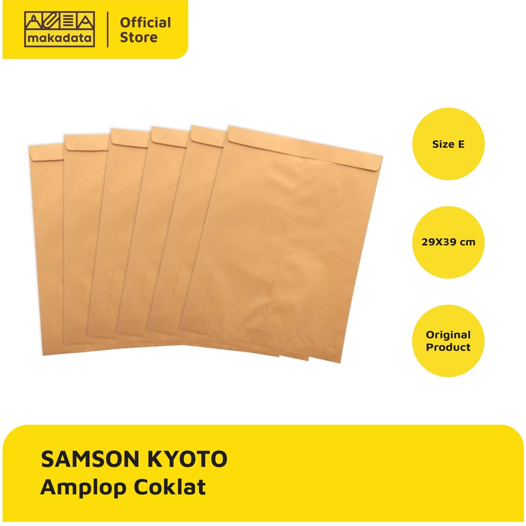 Jual AMPLOP COKLAT SAMSON E (EXTRA FOLIO) 1 PAK MURAH | Shopee Indonesia