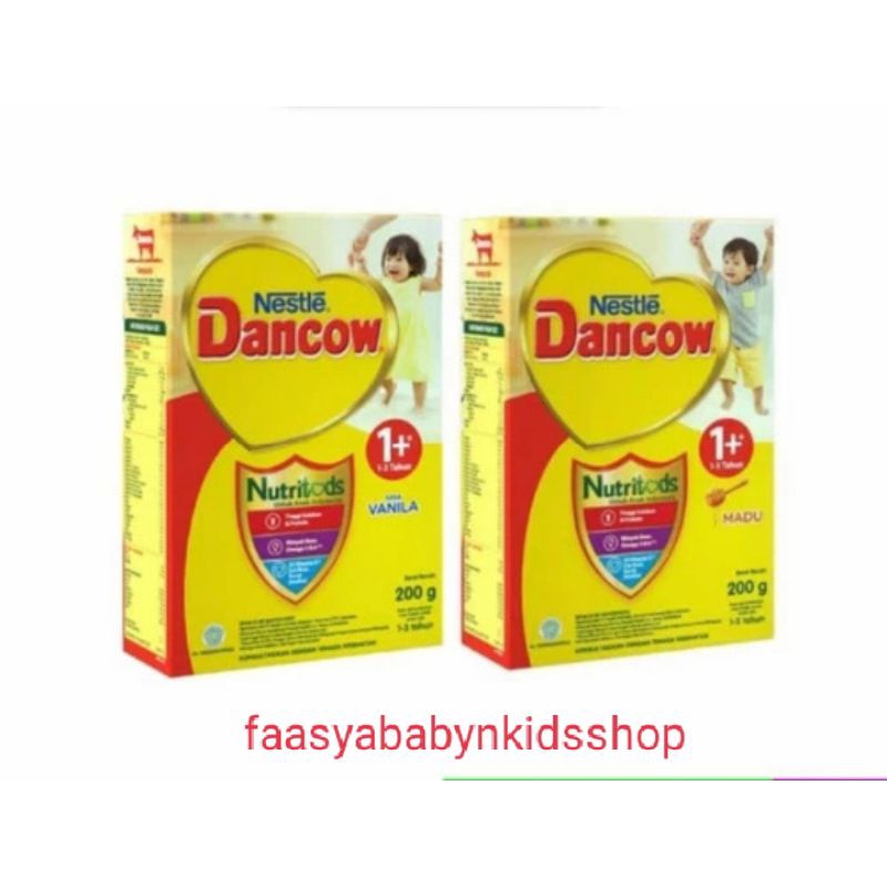 Jual susu Dancow 1+ kemasan 200 gram / 400 gram / 800 gram tersedia rasa madu dan vanilla ...