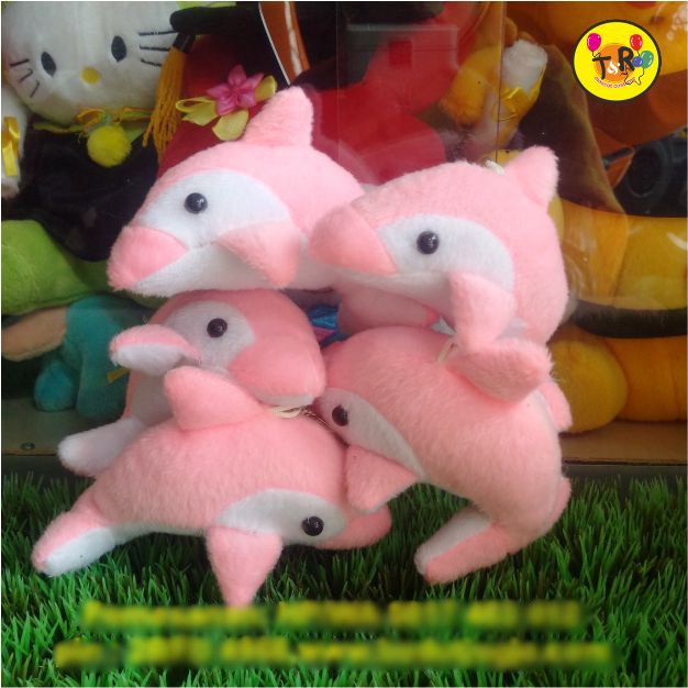 Jual Boneka Gantungan Kunci Karakter Hewan Dolphin - Lumba - Lumba Pink ...