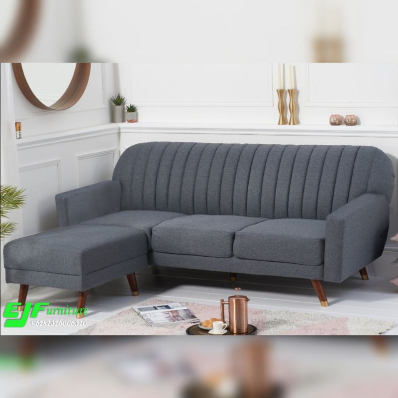 Jual Sofa Retro Kayu Jati Model L Terbaru Set 3 Seater Dan 1 Seater