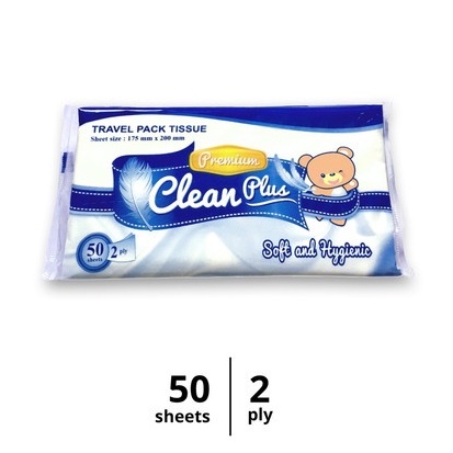Jual TISSUE CLEAN PLUS TRAVEL PACK 50S/ POP UP 200S | Shopee Indonesia