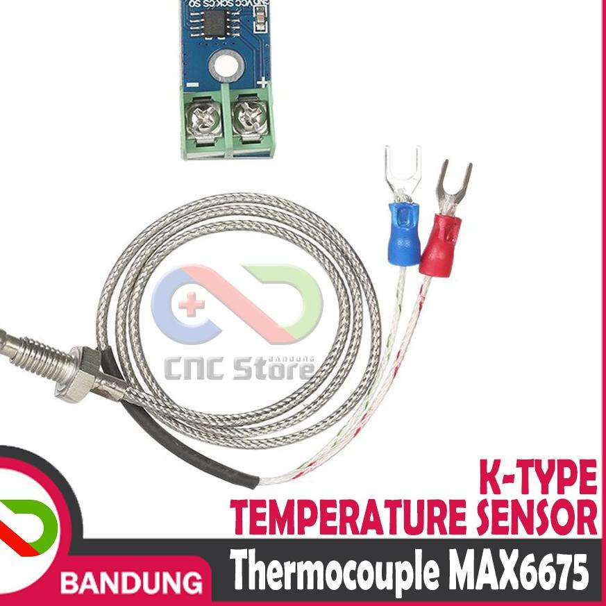 Jual Terbaru! K TYPE-K THERMOCOUPLE MAX6675 MODULE HIGH TEMPERATURE ...