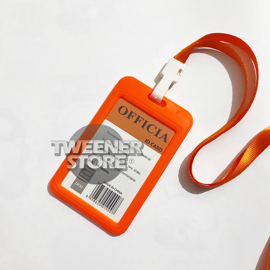 Jual OFFICIA / ZHUANG PAI ID Card + Tali 54x85mm | Name Tag | Double ...