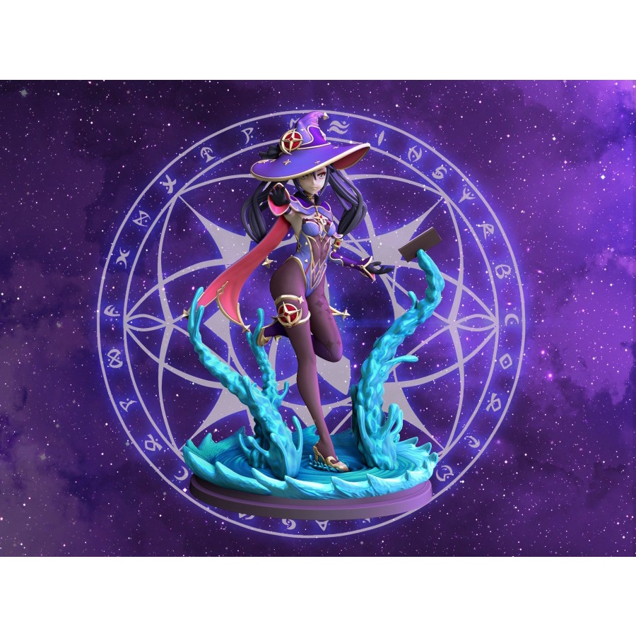 Jual mona magic use pose genshin resin kit statue - normal base ...